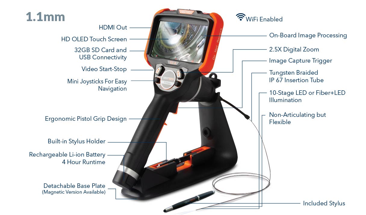 VJ-4 1.1mm Video Borescope - ViewTech